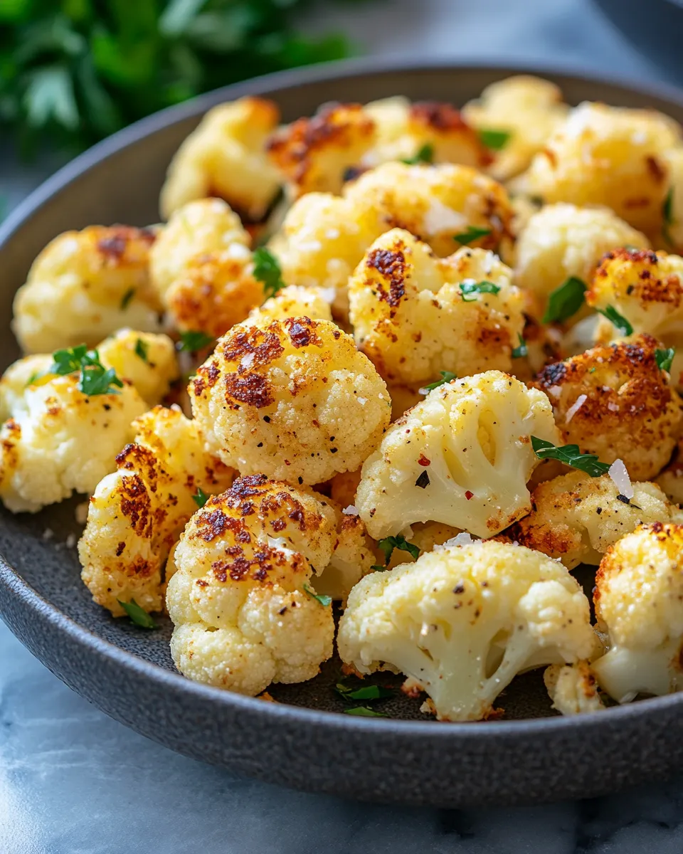 Parmesan Roasted Cauliflower Florets Recipe