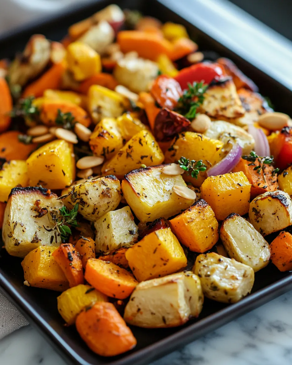 The Best Roasted Winter Veggie Crunch Ever