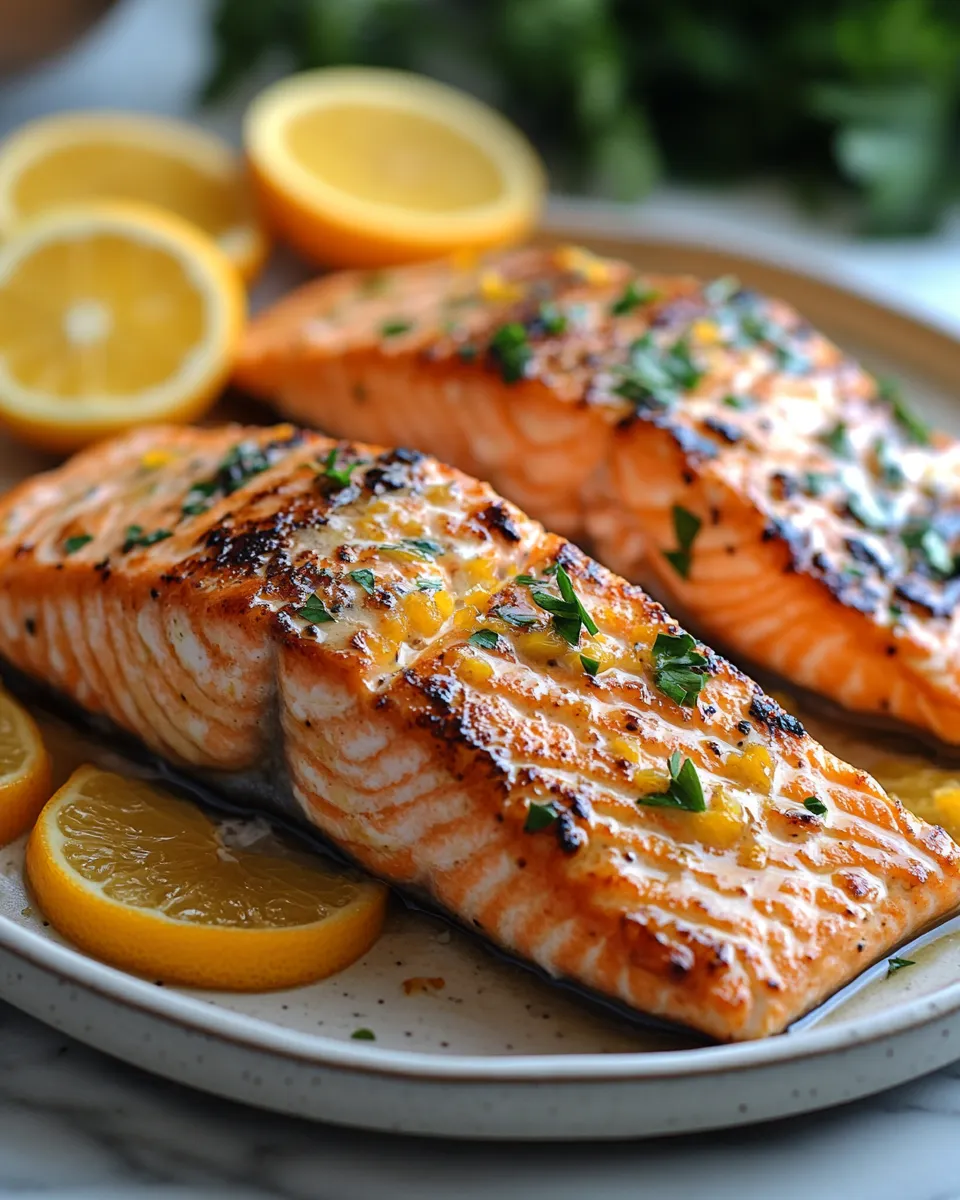 Juicy Blackened Salmon with Creamy Spinach Parmesan Filling